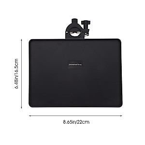 HEALLILY 1pc Mic Rack Stand Tray Adjustable Clamp-On Rack Tray Holder Universal Mic Microphone Stand Tray for Live Streaming Karaoke Concert