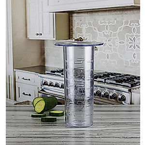 Style Setter Patchwork Beverage Dispenser Cold Drink Dispenser w/ 2.4-Gallon Capacity Glass Jug, Ice Insert, Fruit Infuser, Galvanized Base, Leak Proof Spigot Great for Parties Weddings