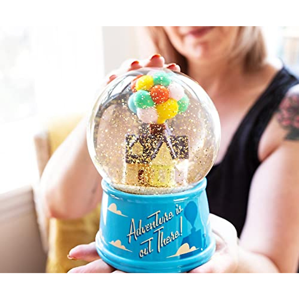 Disney and Pixar UP House Light-Up Snow Globe | 6 Inches Tall