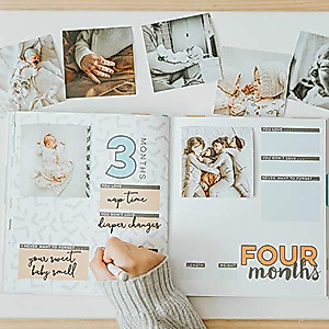 Hello Baby Book, a journal scrapbook for boys milestones and memories