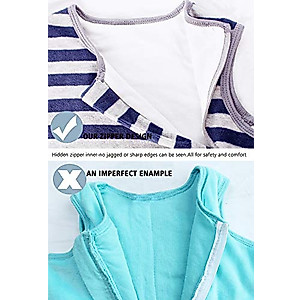 ililmmoe Baby Sleep Sack 3-6 Months Swaddles 0-36months Sleep Bag Sleeveless Warm Soft Wearable Blankets Tog1.5 Navy/L