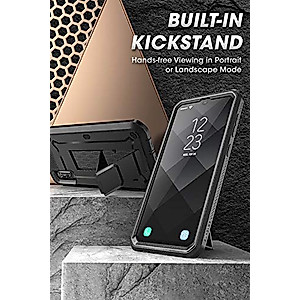 SUPCASE Unicorn Beetle Pro Series Phone Case for Samsung Galaxy A50/A30s, Built-in Screen Protector Full-Body Rugged Holster Case for Galaxy A50 2019 Release (Black)