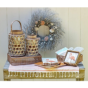 Boston International, Seagrass Cocktail Napkin Caddy, Size