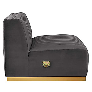 Modway Conjure Sectional, Gold Gray