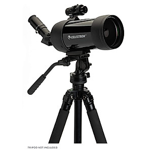 Celestron – MAK 90mm Angled Spotting Scope – Maksutov Spotting Scope – Great for Long Range Viewing – 39x Magnification with 32mm Eyepiece – Multi-coated Optics – Rubber Armored