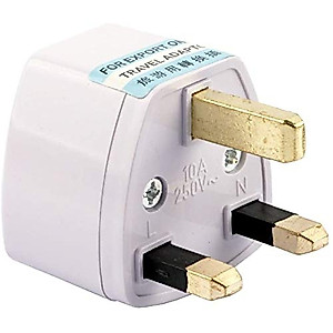 ANRANK UN6688AK 2 Packs Universal EU/USA/AU to UK GB England AC Power Plug Adapter Travel Converter
