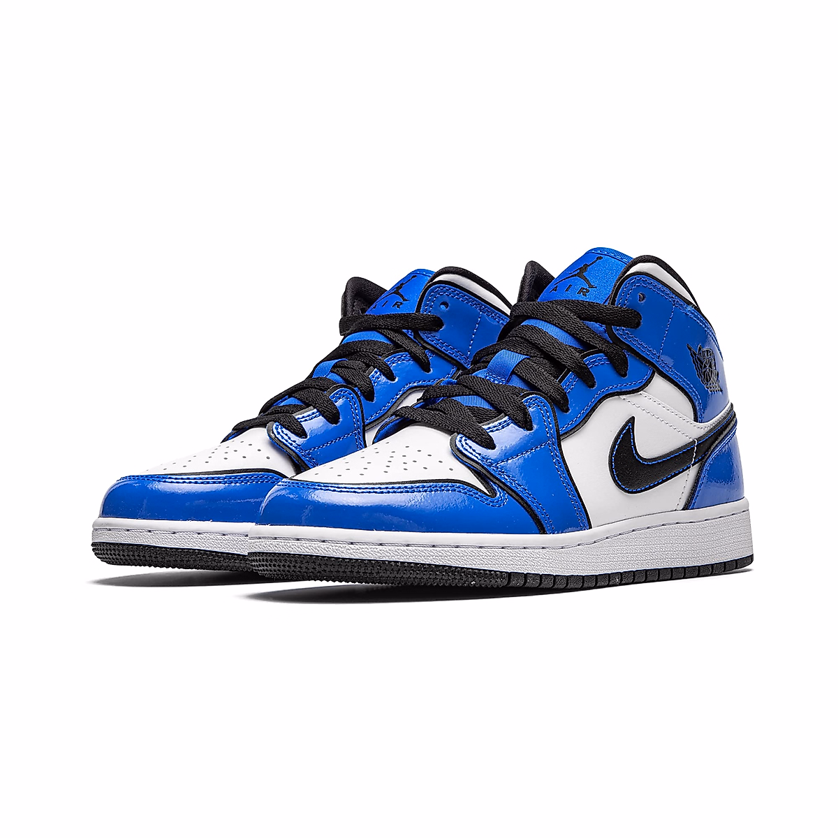 Jordan Big Kid's 1 Mid SE Signal Blue/Black-White (BQ6931 402) - 7
