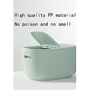 krueis Storage Container Sealed Moisture-Proof Grain Storage Bucket Pet Food Storage Box (Green)