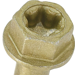 Power Pro Premium One Multi-Material Hex Washer Head Screws, Epoxy Coated Steel, Fasten in Wood, Metal, Concrete, Drywall and Plastic, Bronze, ¼ x 1-¾ inches, Box of 56 Screws