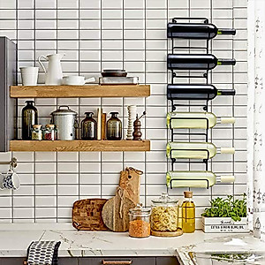 Sorbus Towel-Rack Holder - Wall Mounted Storage Organizer for Linens (Black)