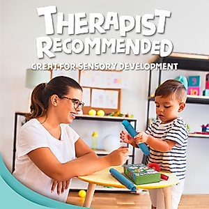 BUNMO Pop Tubes - Sensory Toys - Toddler Toys - Imaginative Play & Stimulating Creative Learning - Hours of Fun for Kids - Tons of Ways to Play - Non-Mouthable Toy 3+ - 8 Pack Large