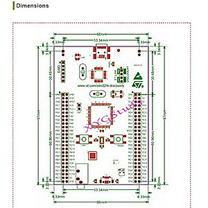 XYGStudy STM32F407G-DISC1 STM32F4DISCOVERY Discovery ARM Cortex-M4F Development Board Kit with MCU ST STM32 STM32F4 STM32F407 STM32F407VGT6 Embedded ST-Link/V2 -A Debugger