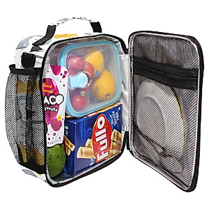 Cute Dinosaurs Lunch Box Forest Dinosaur Insulated Lunch Bag Dino Tree Reusable Cooler Meal Prep Bags Lunch Tote with Shoulder Strap for Office Adults School Kids Girls Boys Teens