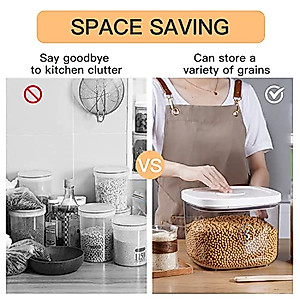 LivLab 10 Lbs Storage Container Bin Rice Dispenser with Measuring Cup Food Cereal Container Bins Household for Kitchen Pantry Organization