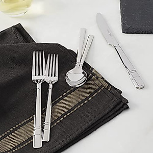 HENCKELS Madison Square 18/10 Stainless Steel Flatware Set, 20-piece, Silver
