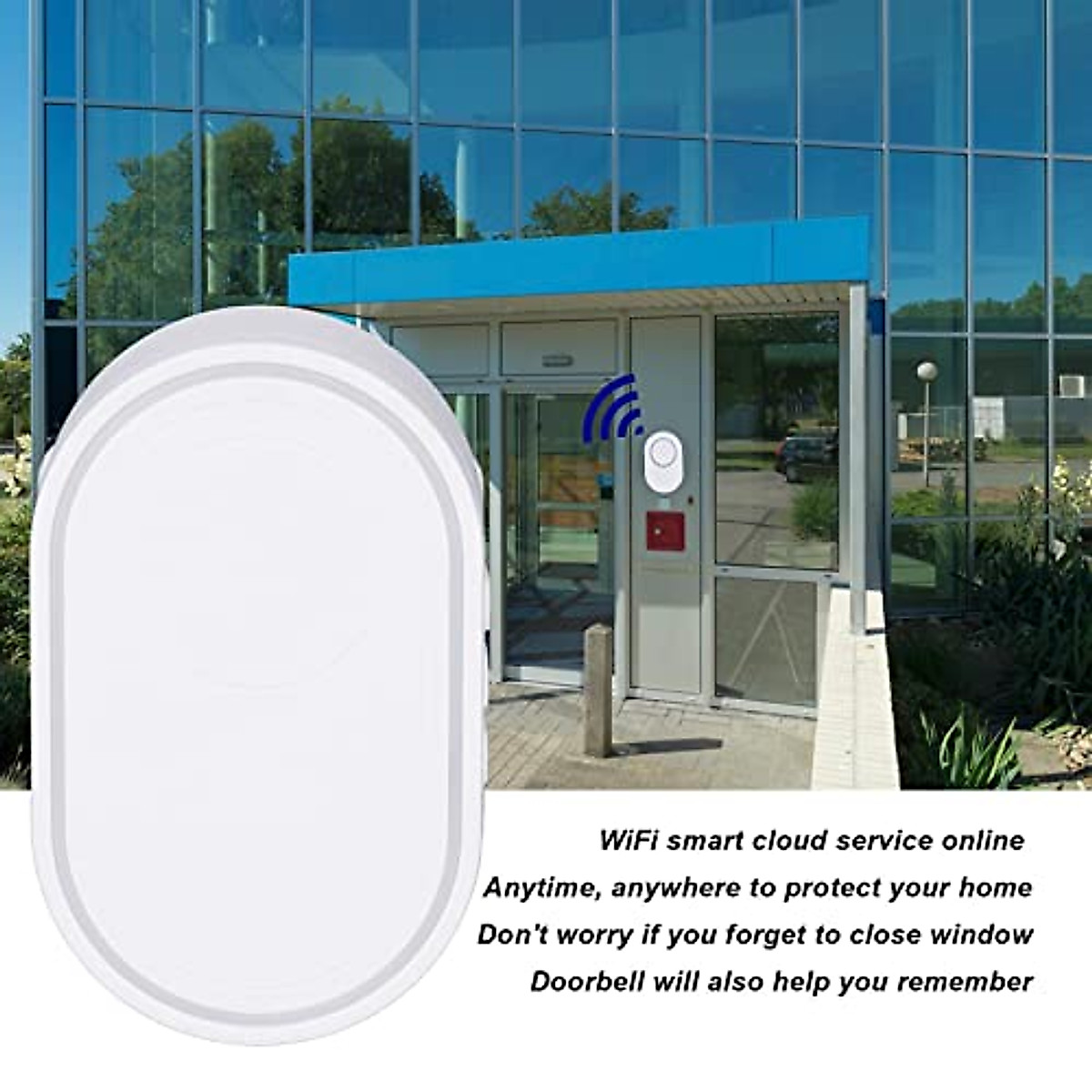 Miokycl Smart Doorbell Sensor Alarm System Induction Caller for Tuya Household Appliances EU Plug 220V