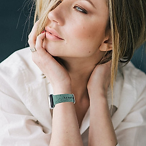 Mountain Range Engraved Silicone Band Compatible With Apple Watch 38mm 40mm 41mm for Women Men,Adventure Travel Gift Idea,Flying Bird Carved Soft Silicone Sport Wristband Replacement Strap with