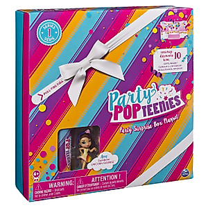 Party Popteenies - Rainbow Unicorn Party Surprise Box Playset with Confetti, Exclusive Collectible Mini Doll and Accessories, for Ages 4 and Up (Packaging may vary)