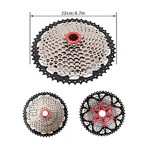 VGEBY1 Bike Cassette Freewheel,10 Speed 11-50T Mountain Bike Sprocket Replacement Bike Accessory