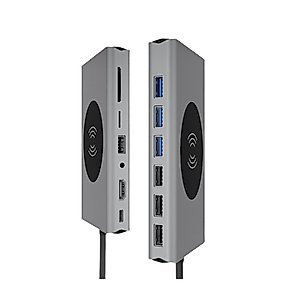 SHYPT USB Type C Hub USB 3.0 Type-C Hub to HDMI Adapter 4K Thunderbolt 5 USB C Hub with TF SD Reader Slot PD