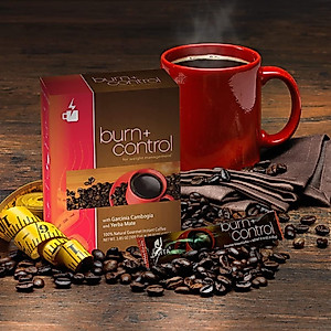 Javita Burn + Control Instant Coffee - Weight Management Herbs, Contains Garcinia Cambogia & Yerba Mate, Slimming Coffee with Help of Exercise, Keto Coffee, Dieters Drink, 24 (4.55g) Sticks