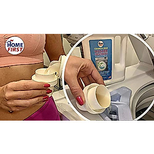 Heavy Duty Washing Machine Cleaner - 2 Treatments/Bottle Helps Remove Odor Causing Residue and the Smell of Stagnant Water Even Behind The Drum of Your Front or Top Load Washing Machine - 2 Pack
