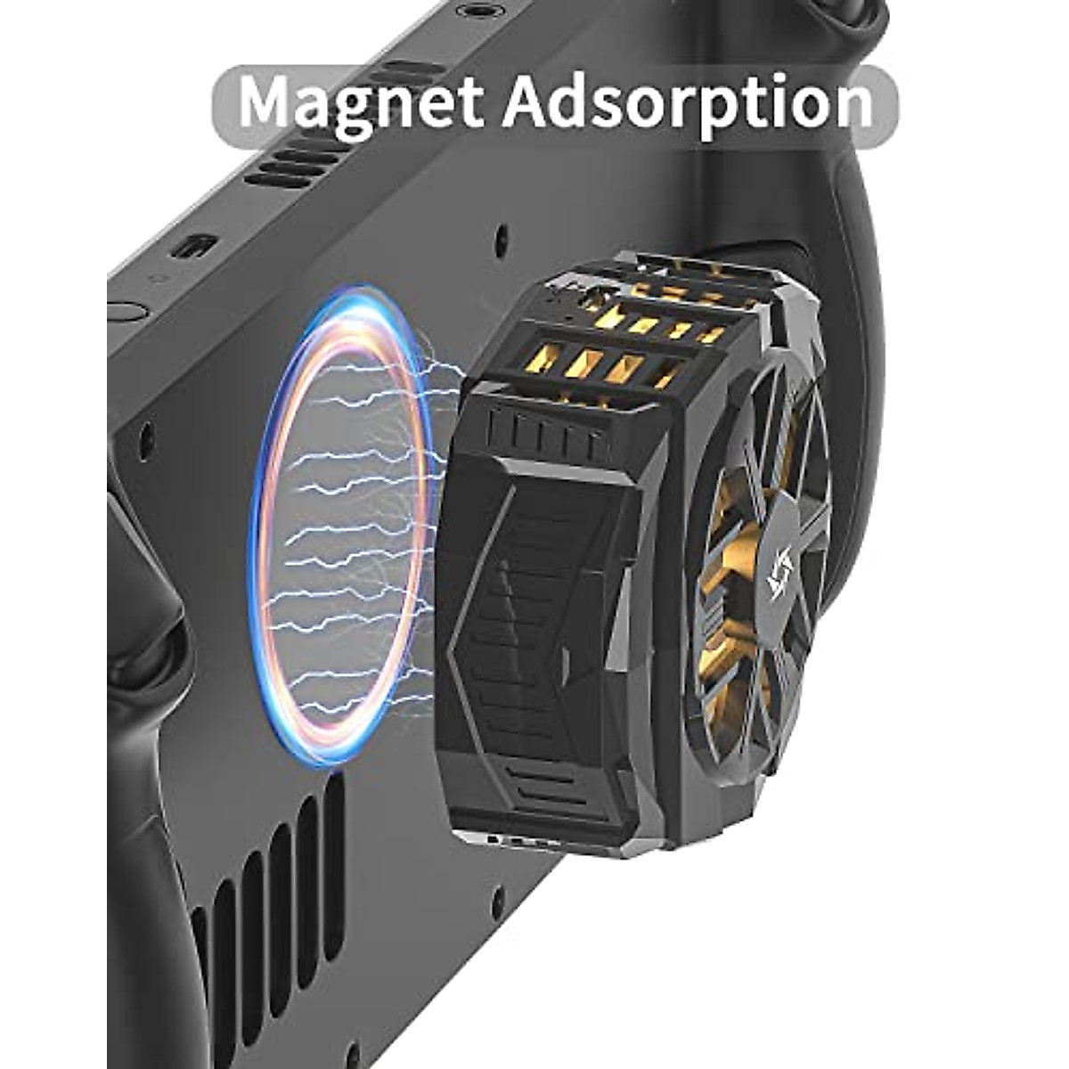 YIGORN Steam Deck Fan Cooler,Steam Deck Heatsink,Valve Steam Deck Radiator Upgrade,Cooling Stand Dock,Advanced Accessories Smartphone/Pad/Nintendo Switch Semiconductor Cooling Technology