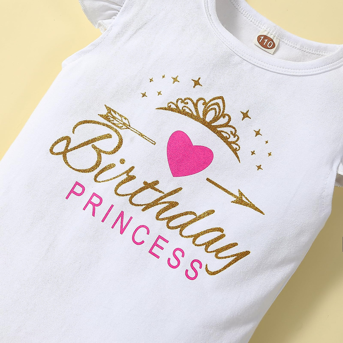 Toddler Kids Baby Girls Birthday Princess Party Outfits Dress Ruffle Tshirt Sleeveless Vest Summer Top+ Sequins Polka Dot Mesh Tutu Skirt 2PCS