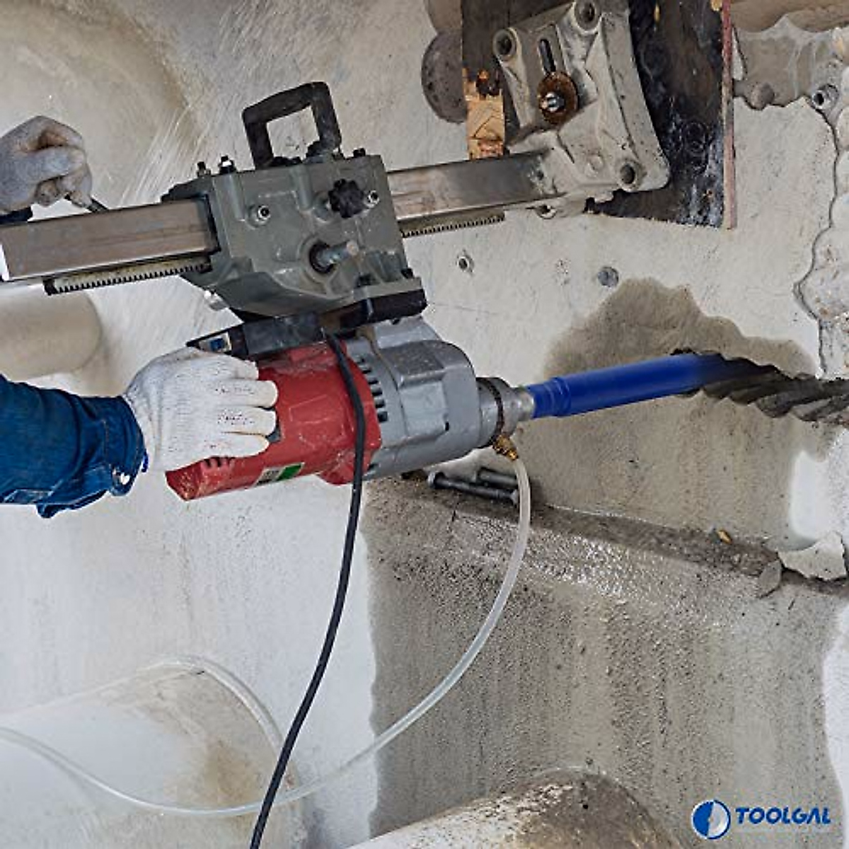 TOOLGAL Diamond Core Drill Bit 2" for Masonry - Wet Drilling of Concrete/Reinforced Concrete - Laser Welded Diamond Segmented - 11/4" UNC for Fixed or Hand-held core Drilling Machines