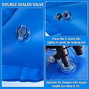 Gonioa 4 x 8 ft Pool Cover Pillow for Above Ground Swimming Pools, Winterize Pool Closing Kit, Extra Thick, Ultra Strong and Cold Resistant 0.4 mm PVC Winter Pillow for Pools, Cord Included