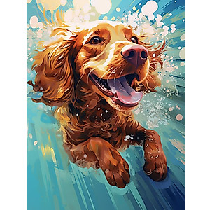 Bimkole 5D Diamond Painting Kits, Full Drill DIY Rhinestone Embroidery Set Paint with Diamonds Art by Number Kits Cross Stitch Home Wall Craft Decoration (12x16 inch)#b1509