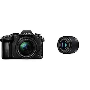 PANASONIC LUMIX G85 4K Mirrorless Camera with PANASONIC Lumix G Lens, 25MM, F1.7 ASPH