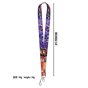 Owl House Lanyard Cartoon Lanyards for Id Badges Neck Lanyard for Keychain Key Rings Halloween Carnival Gift Purple