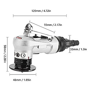 FOLCONROAD Pneumatic Mini Chamfering Machine, 45 Degree Beveling Metal Trimming Deburring Tool, Air-Powered Hand Held (Chamfering Machine+Inserts)