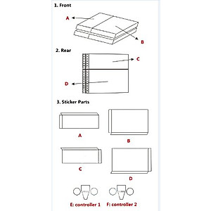 CAN Ps4 Console Designer Protective Vinyl Skin Decal Cover for Sony Playstation 4 & Remote Dualshock 4 Wireless Controller Stickers - Harley Quinn Catoon