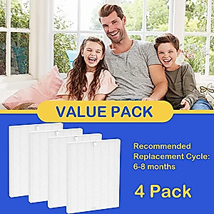 C545 True HEPA Replacement Filter S Compatible with Winix C545, B151, P150, 9300 Air Cleaner Purifier, Replaces Winix Filter S 1712-0096-00 and 2522-0058-00, 4 Pack H13 Filters