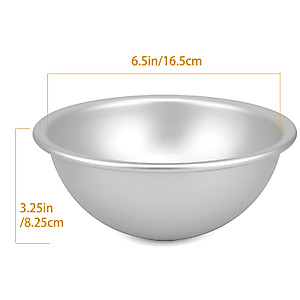 6 Inch Dome Cake Pan, Football Cake Pan, Hemisphere Cake Mold, DIY 3D Soccer Cake Pan, Aluminum Alloy Cake Molds Nonstick Baking Tools