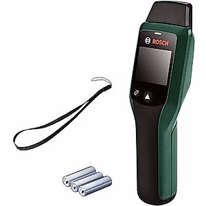 Bosch moisture meter UniversalHumid (precise results thanks to wood group selection and LED traffic light for easy interpretation)