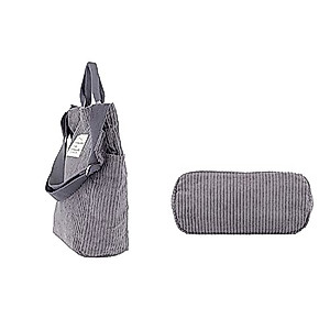 CYUREAY Tote Bag for Women, Dark Grey