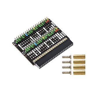 2X 40 PIN GPIO Header Adapter Color-Coded Header Expansion Board for Raspberry Pi 400,Easy Expansion