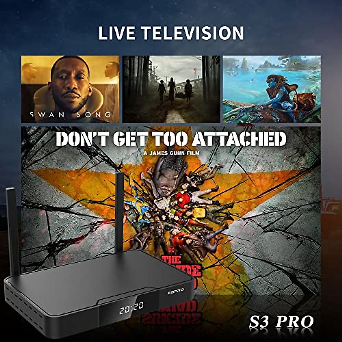 2023 The Best Version of English Android 9.0 OS S3Pro S3 pro TV Box Support 6K Strong Wi-Fi Connection More Functions