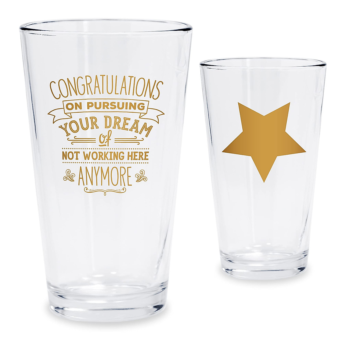 Bad Bananas Going Away Gift For Coworker - 16 oz Beer Pint Glass - Congratulations on Pursuing Your Dream - Coworker Leaving Gifts for Boss, Colleagues, and Friends