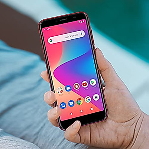 BLU G50 | 2021 | All Day Battery | Unlocked | 5.5” HD+ Display | 32 GB | 13MP Camera | US Version | US Warranty | Red