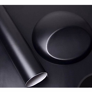 DIYAH Black Matte Vinyl Car Wrap Sticker Air Release Bubble with Hand Tools (120" X 59" / 10 FT X 4.9 FT)