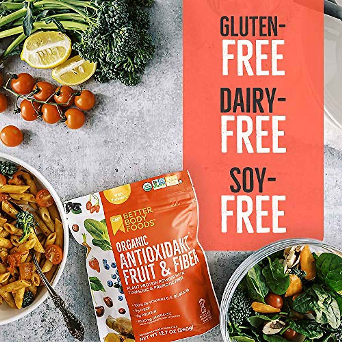 BetterBody Foods Organic Antioxidant Fruit and Fiber Superfood Blend, 12.7 Ounce, Powder