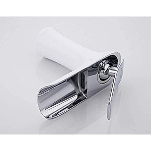 Kitchen Taps Kitchen Tap Kitchen Tap White Waterfall Basin Faucet Brass Mixer Bathroom Sink Faucets Deck Mount Bath Taps Faucet Water Sink Tap Crane