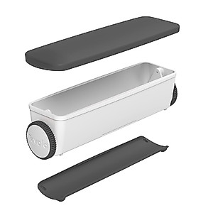 Tovolo Rolling Duster Easy-to-Use Sifter & Spreader, Spreader Baking Accessory for Bread Making & Cookie Cutting, Alternative Flour Sifter & Duster, Medium, Charcoal