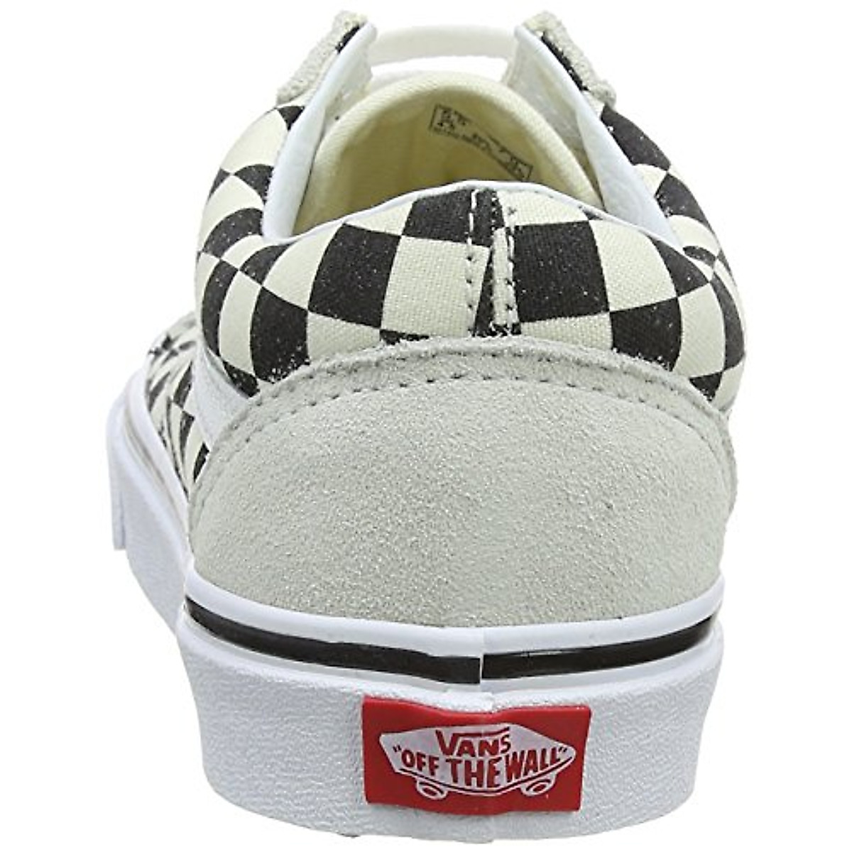 Vans Unisex Low-Top Sneakers, Off-White ((Checkerboard) White/Black 27k), 7 US Men