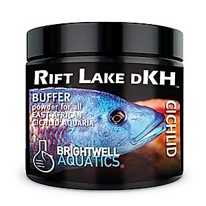 Brightwell Aquatics Rift Lake dKH - Alkalinity Increasing Buffer Powder for East African Cichlid Aquariums, 250-g