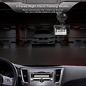 Dash Cam Front and Rear 1080P FHD Dual Dash Camera for Cars with 2.7" Inch Screen,170° Wide Angle, Night Vision,WDR,G-Sensor,Parking Monitor,Loop Recording and Motion Detection